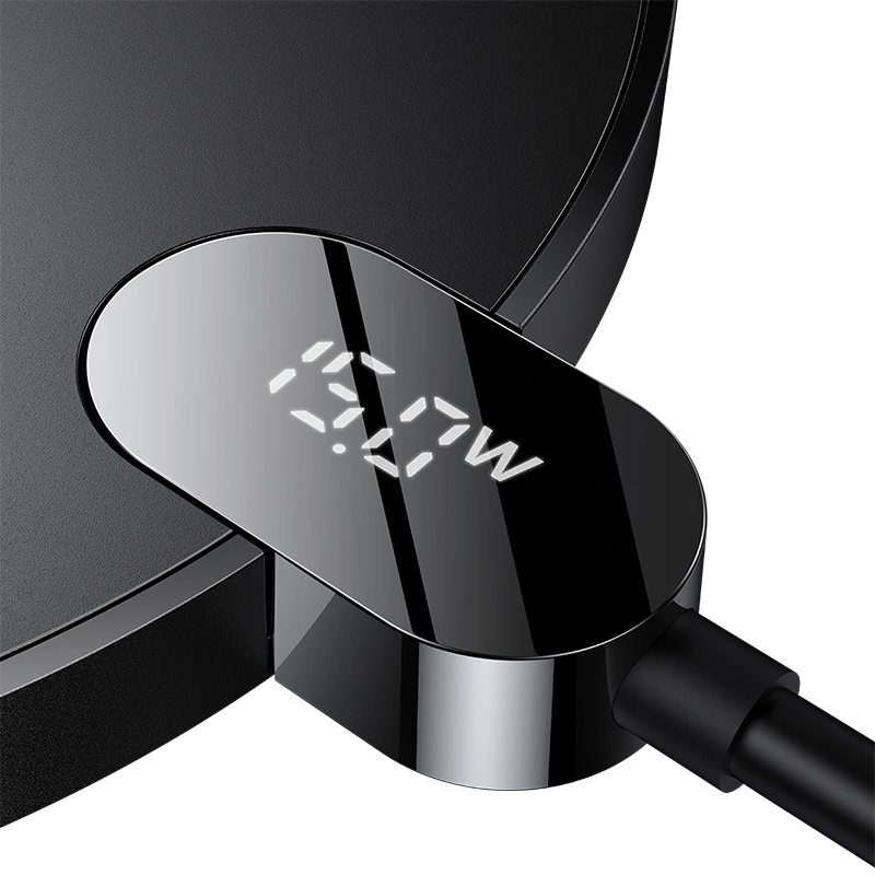 Baseus BS-W526 Digital LED Display Gen2 15W Wireless Charger - Harbar