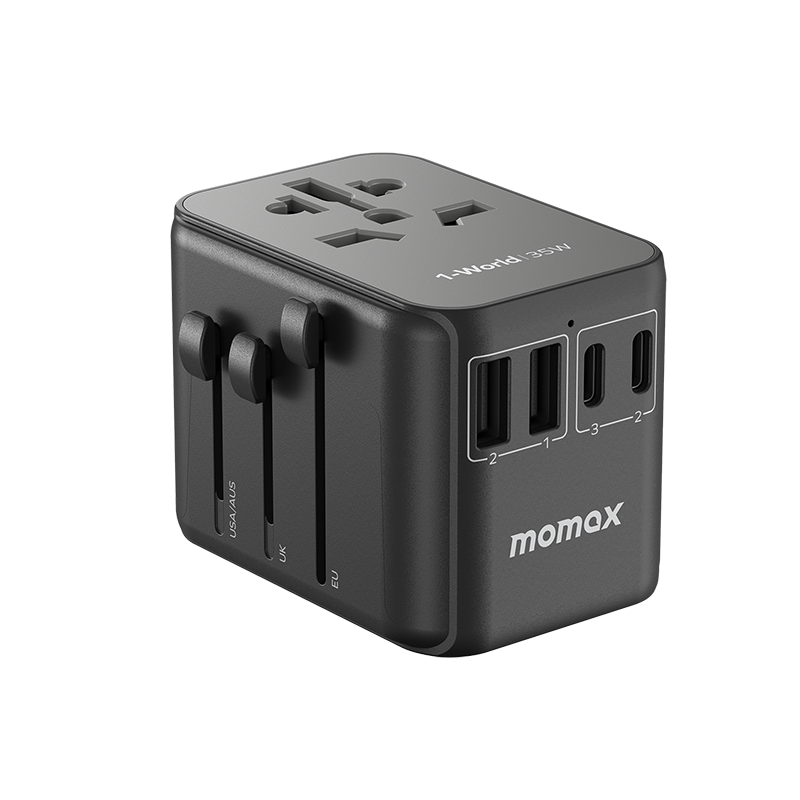 Momax UA9 1-World PD35W 5 Ports + AC Travel Adapter - Harbar