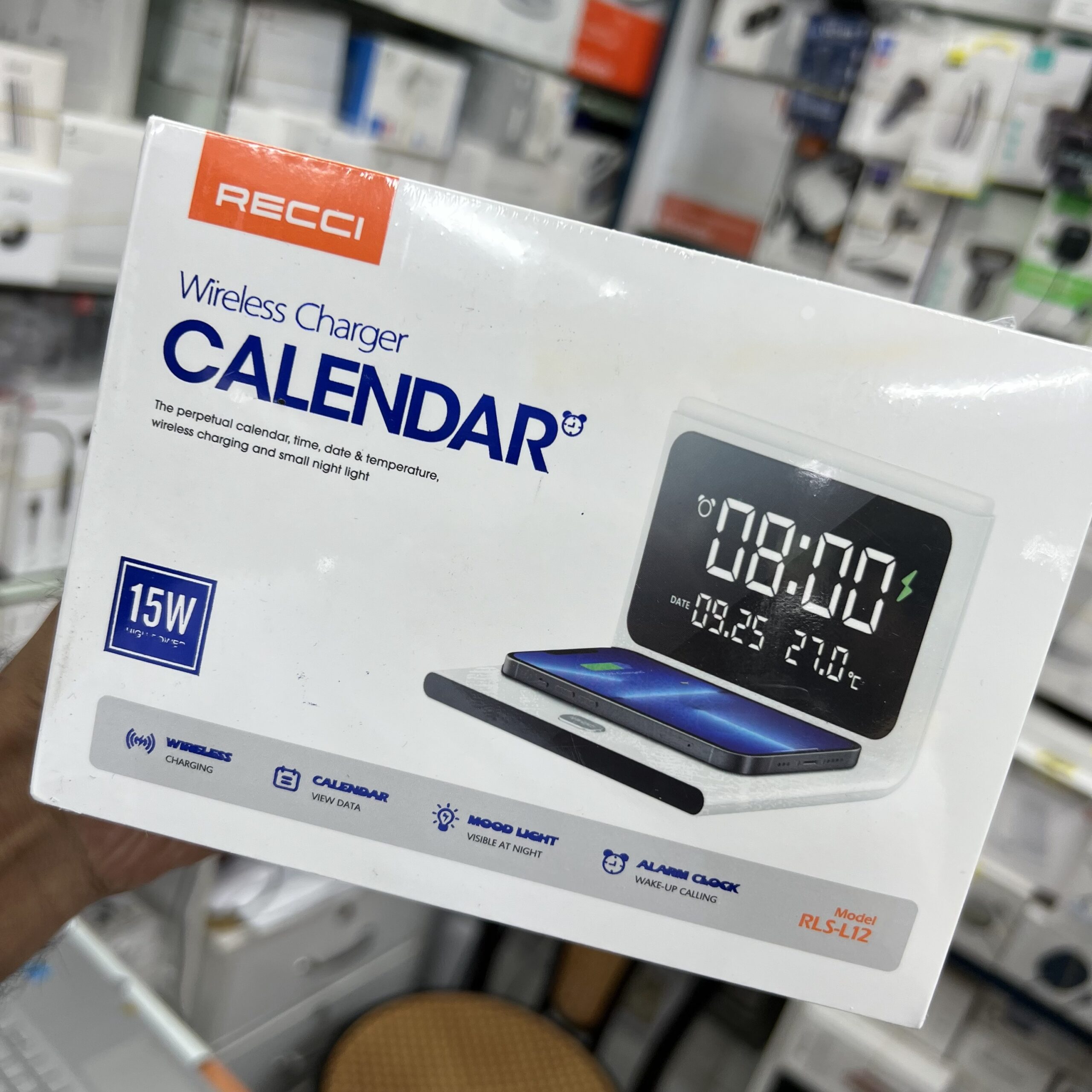 Recci RLS-L12 Perpetual Calendar 15W Wireless Charger - Harbar