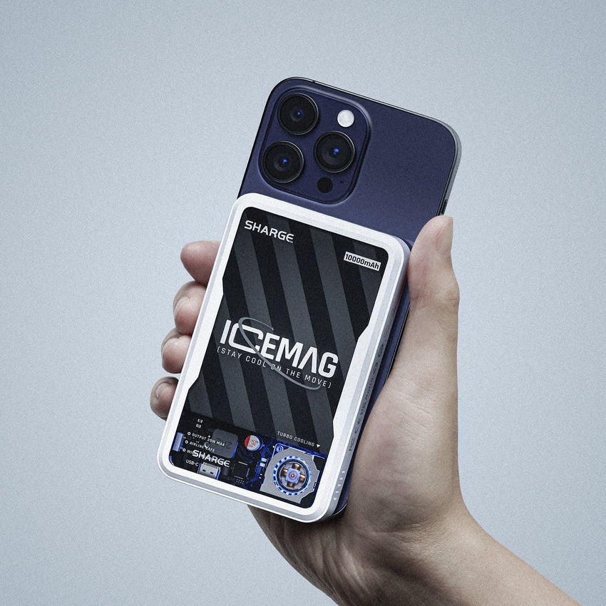 Sharge ICEMAG Magnetic 10000mAh Active Cooling Power Bank - Harbar