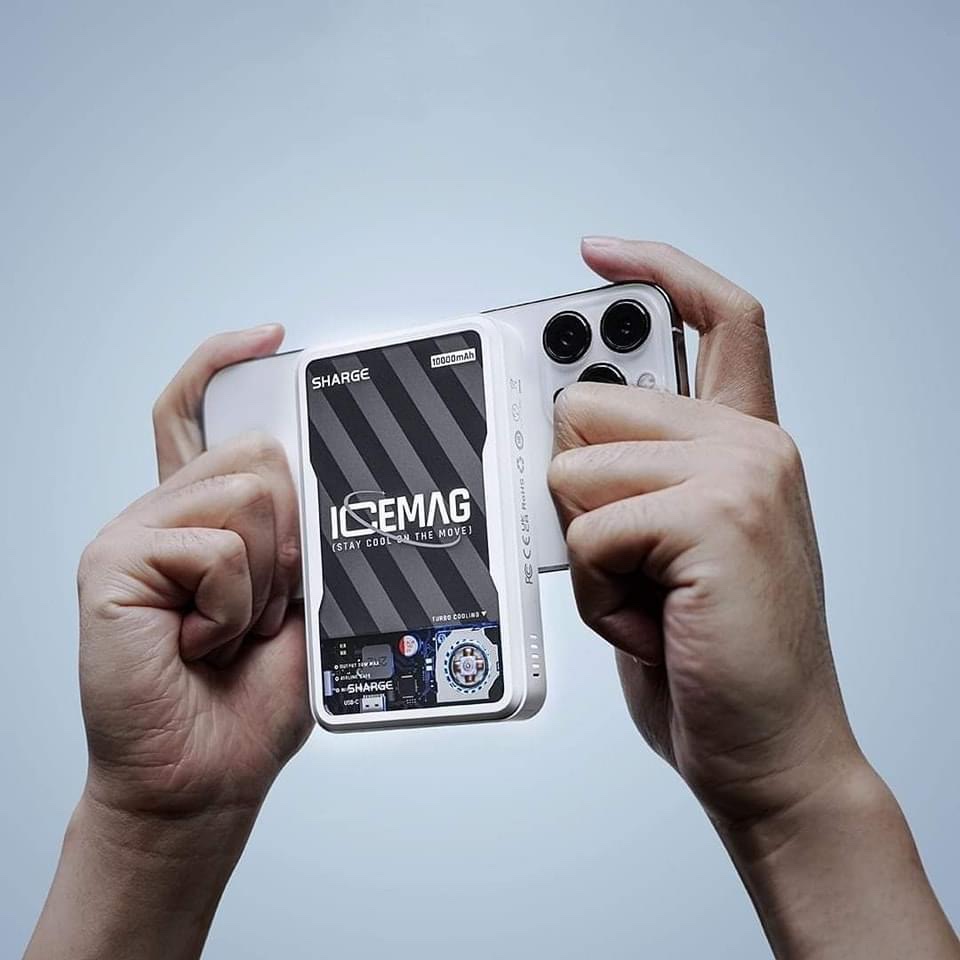Sharge ICEMAG Magnetic 10000mAh Active Cooling Power Bank - Harbar