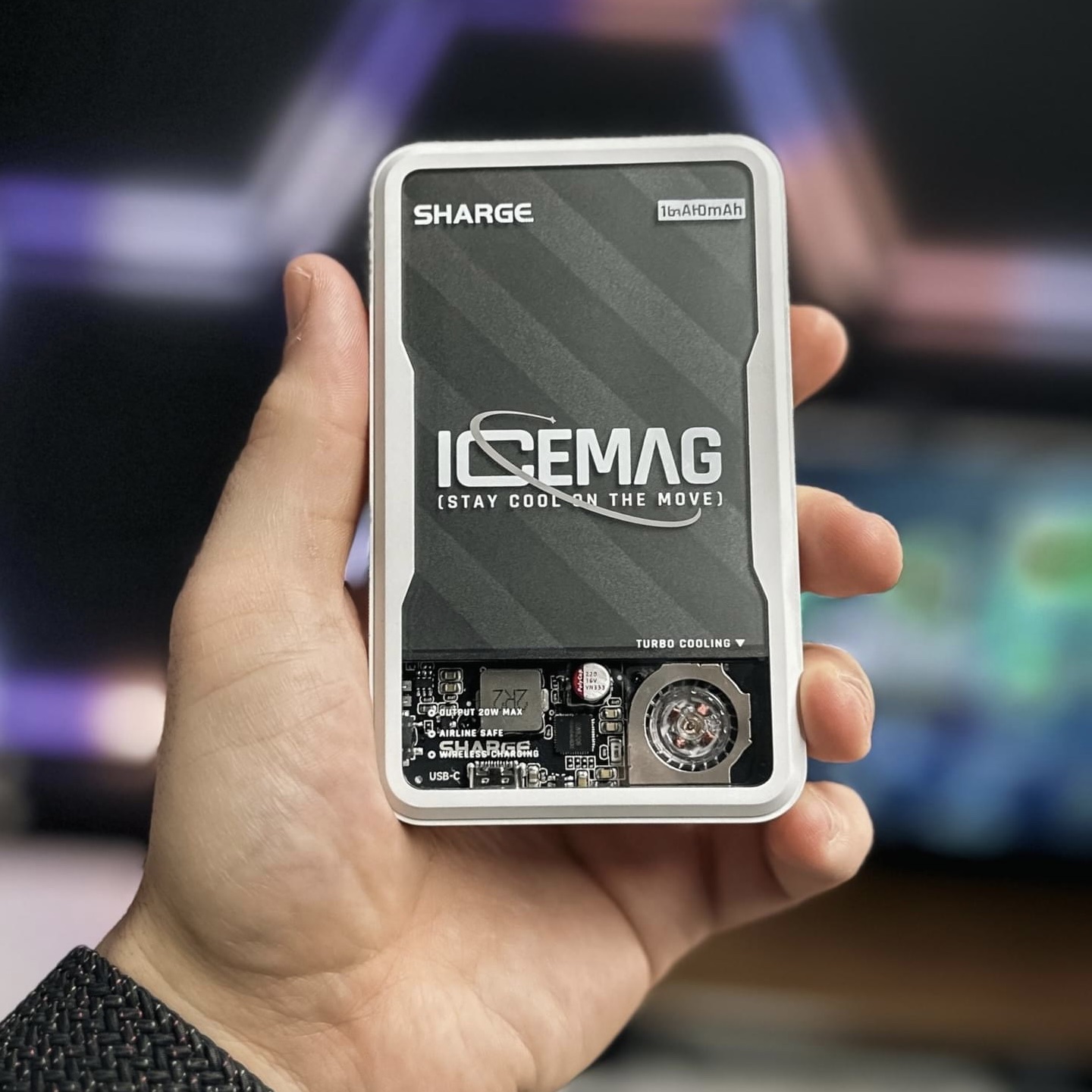 Sharge ICEMAG Magnetic 10000mAh Active Cooling Power Bank - Harbar