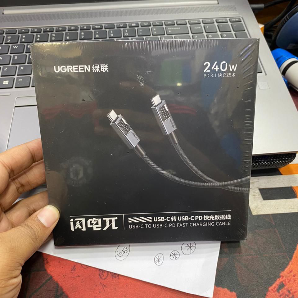 UGREEN 240W USB-C to USB-C PD Fast Charging Cable 1.5m - Harbar