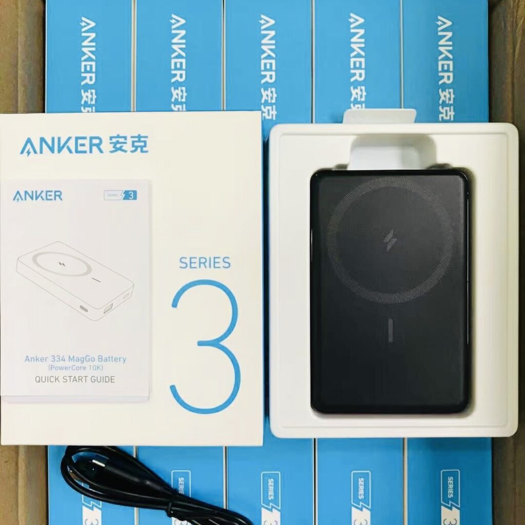 Anker 334 MagGo PowerCore 10000 mAh Battery Slim Wireless Power Bank ...