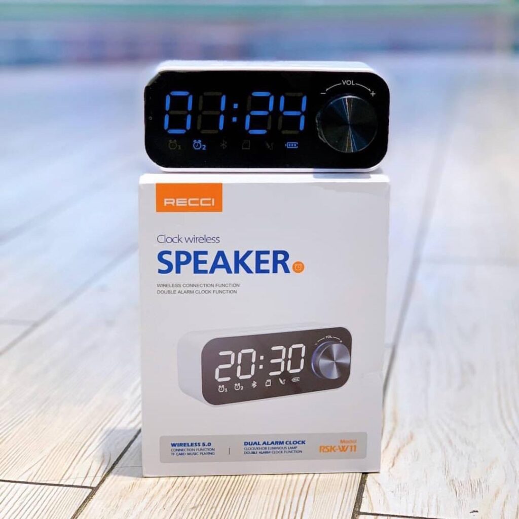 RECCI RSK-W11 Wireless Speaker with Alarm Clock - Harbar