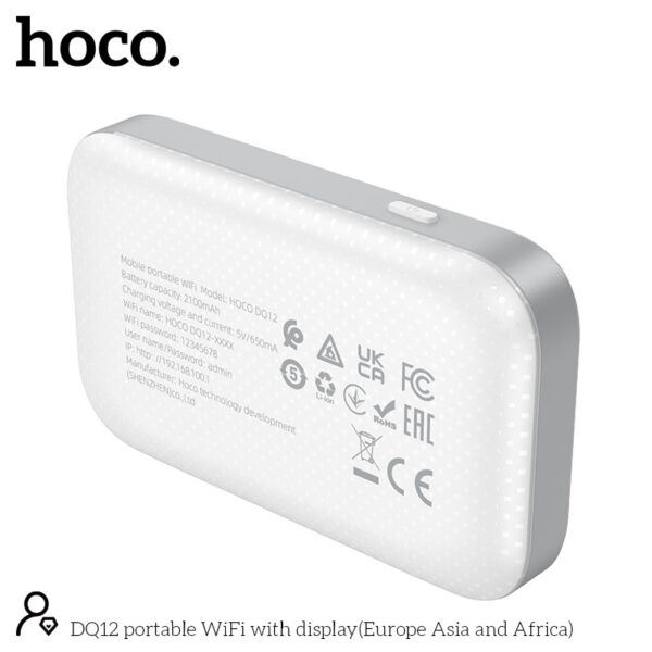 Hoco DQ12 Mobile Portable Pocket WiFi with Display - Harbar