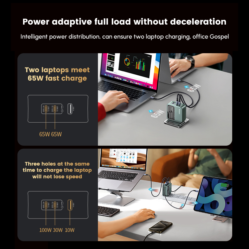 UGREEN 140W 3-Port GaN Wall Charger with Foldable Plug & PD Fast ...