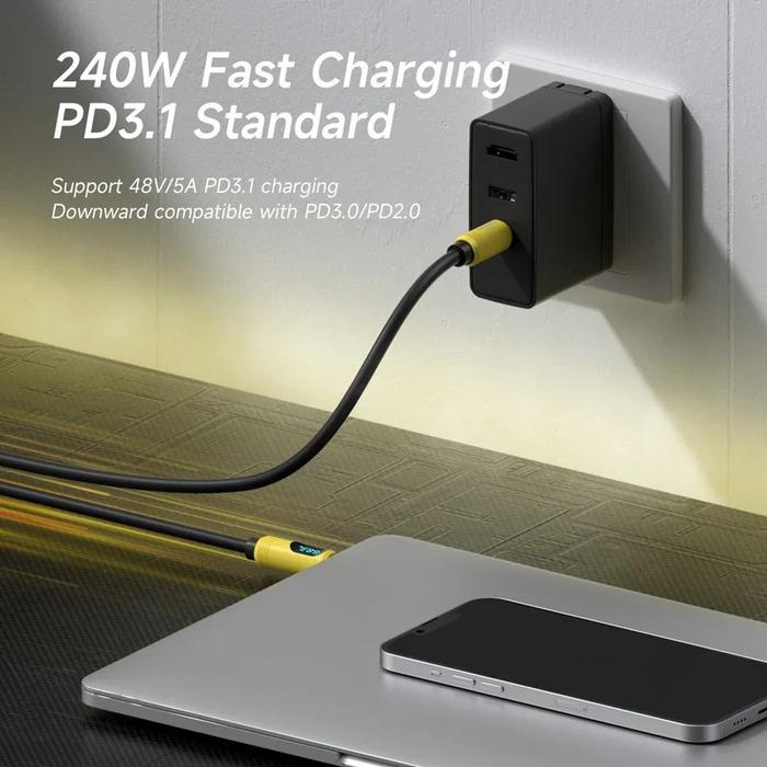 HAGiBiS SX03S 240W Type-C to Type-C Fast Charging Cable for Laptop ...